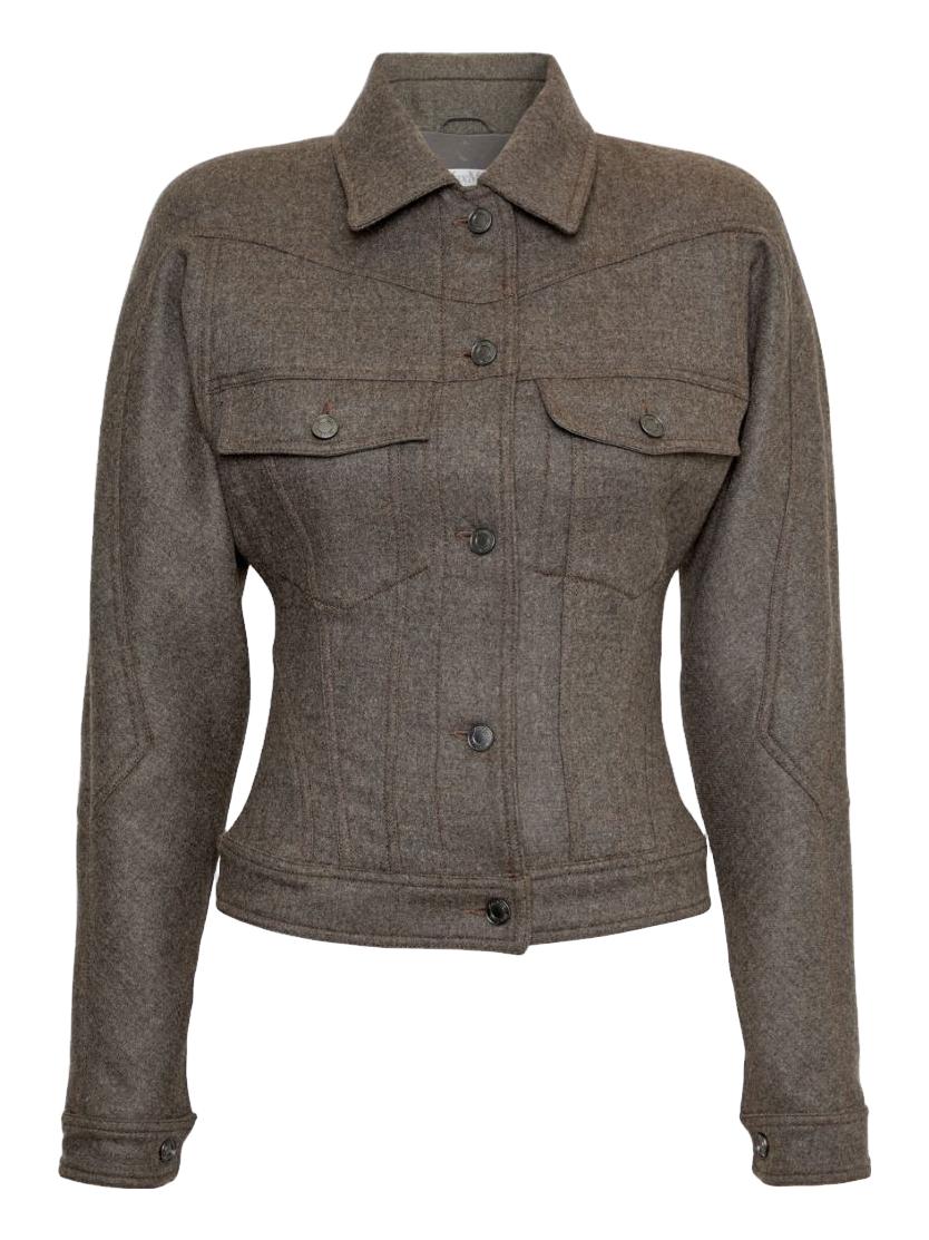MAX MARA felted wool trucker jacket